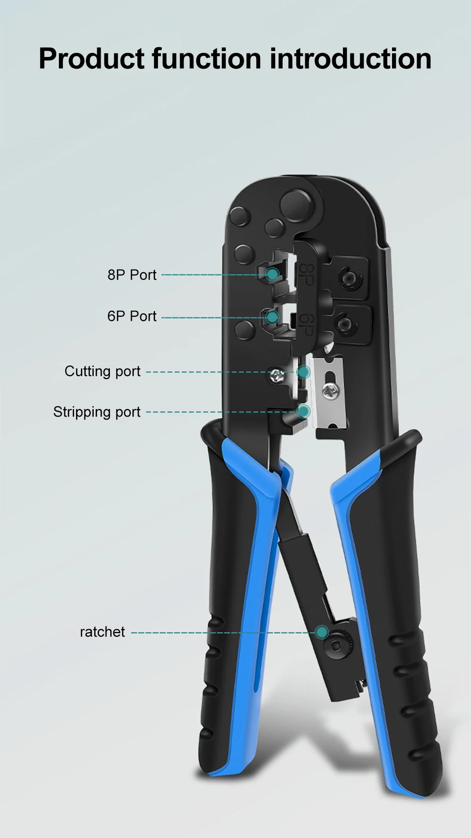 RJ45 Triming 2 - pince à sertir RJ45, outil de sertissage RJ11, réseau ...