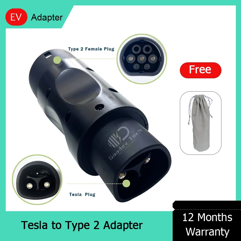 Hot-Sale-Tesla-Type2-Converter-Charging-Connector-Tesla-To-IEC62196 ...