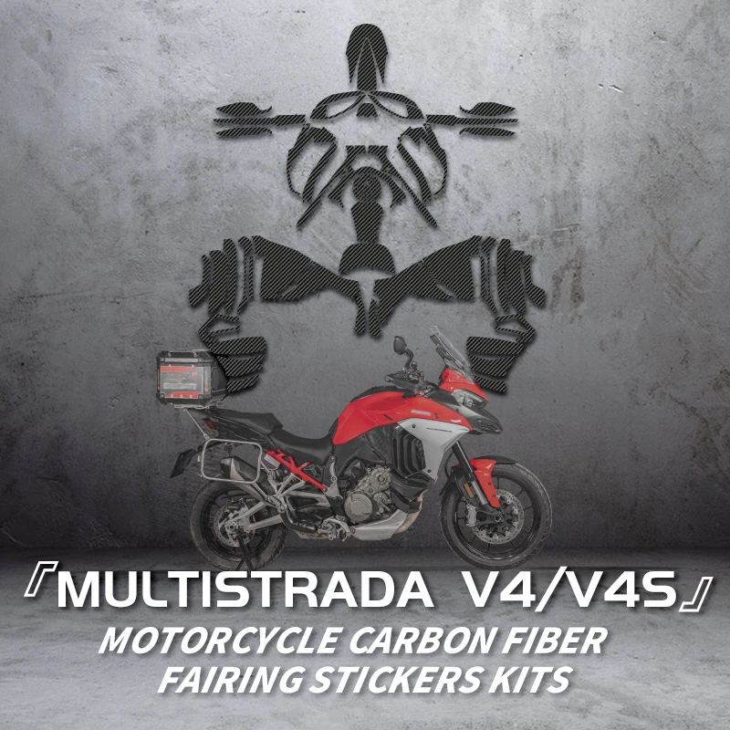 For DUCATI MULTISTRADA V4 V4S Motorcycle Accessories Plastic Carbon ...