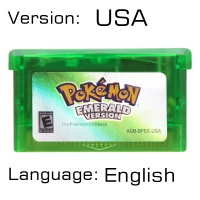 GBA Game Cartridge 32 Bit Video Game Console Card Emerald FireRed ...