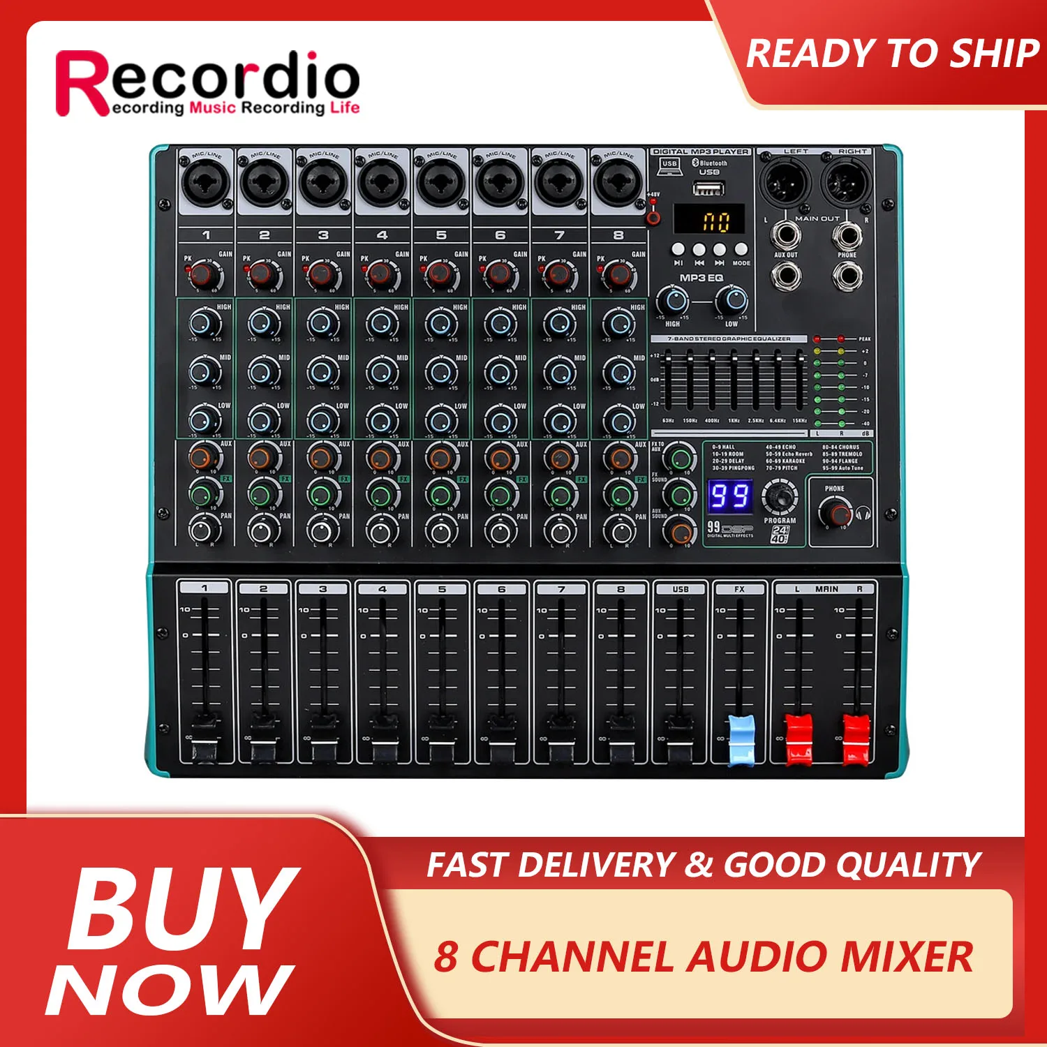 GAX-TK8-professional-8-channel-mixer-with-multi-channel-control-and ...