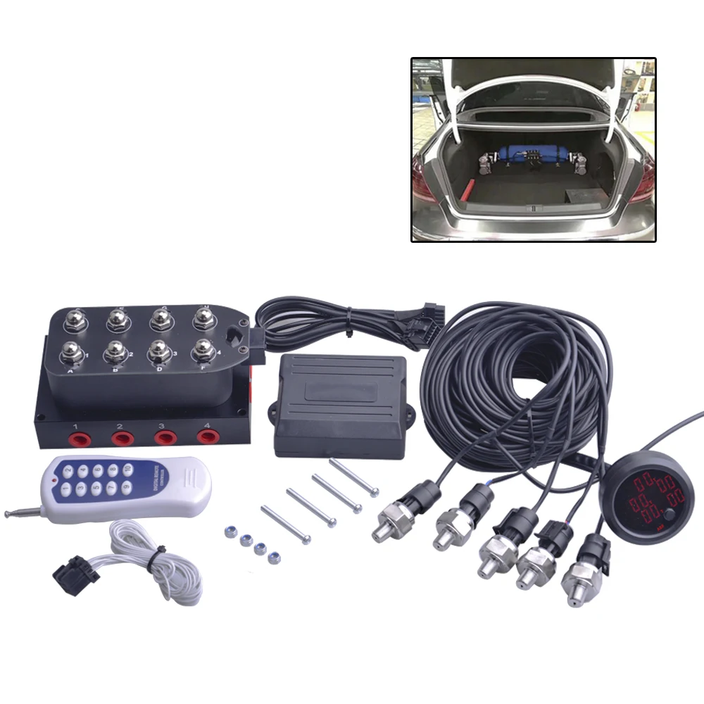 Car-Air-Suspension-Kit-Air-Valve-With-Remote-Control-Ultra-Thin ...