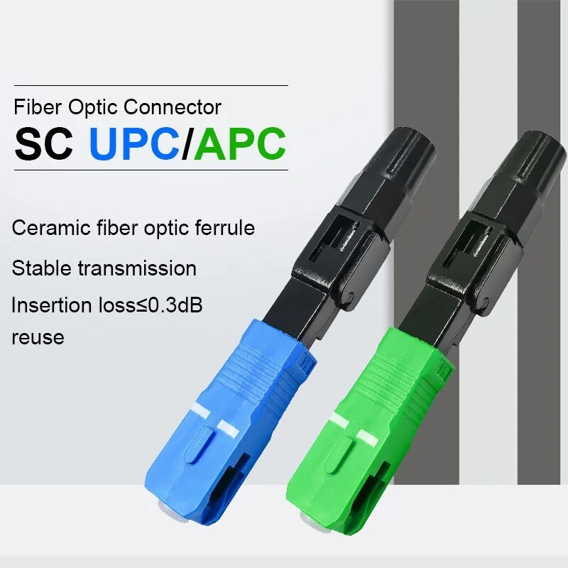 Top-FTTH-Embedded-Fiber-Optic-Fast-Connector-SC-APC-Single-Mode-Fiber ...