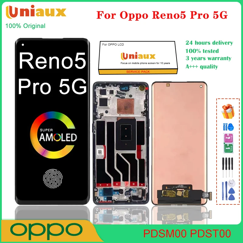 6.55''amoled For Oppo Reno5 Pro 5g Pdsm00 Lcd Display Touch Screen ...
