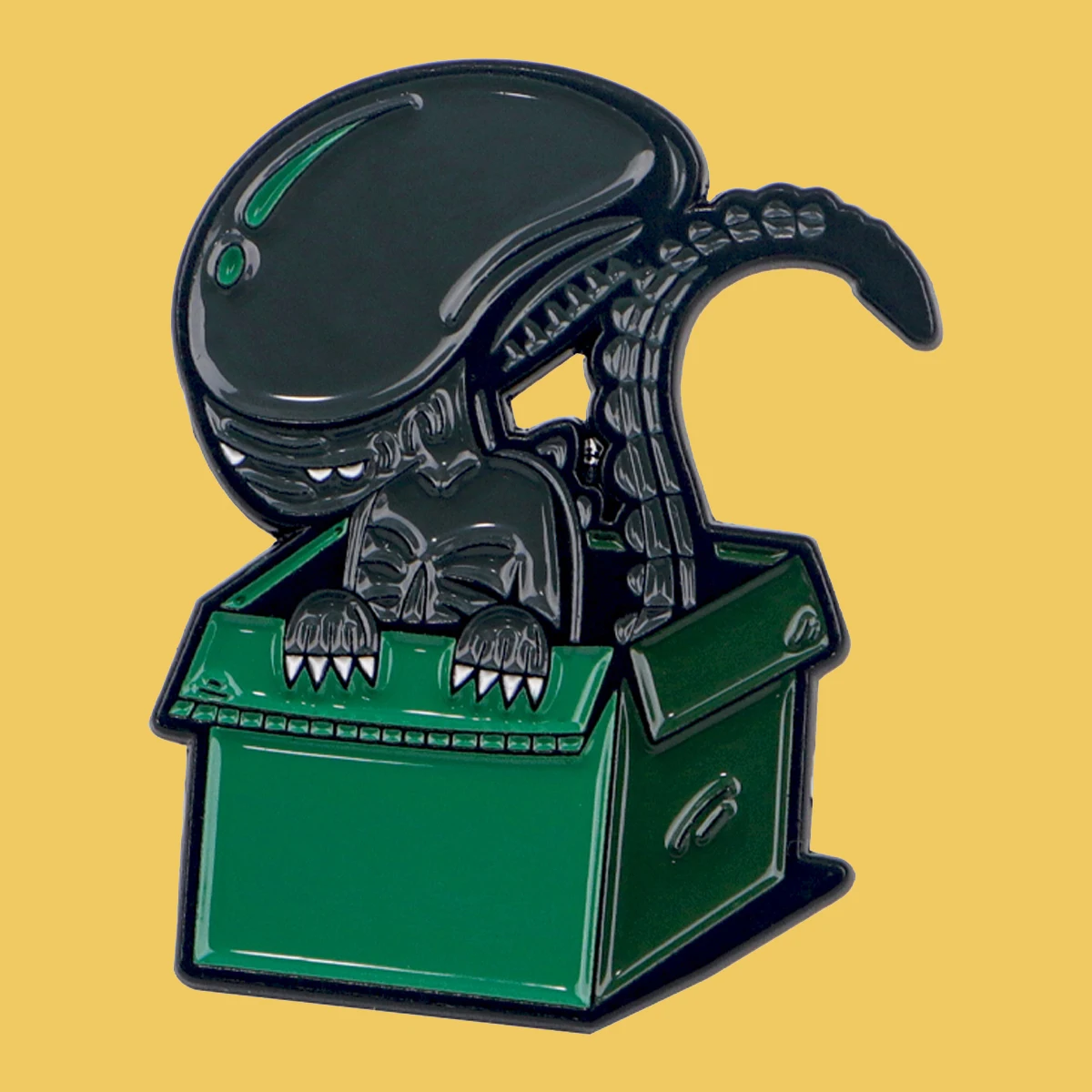 Funny Alien Enamel Pin Movie Brooches for Women Lapel Pin Metal Badge ...