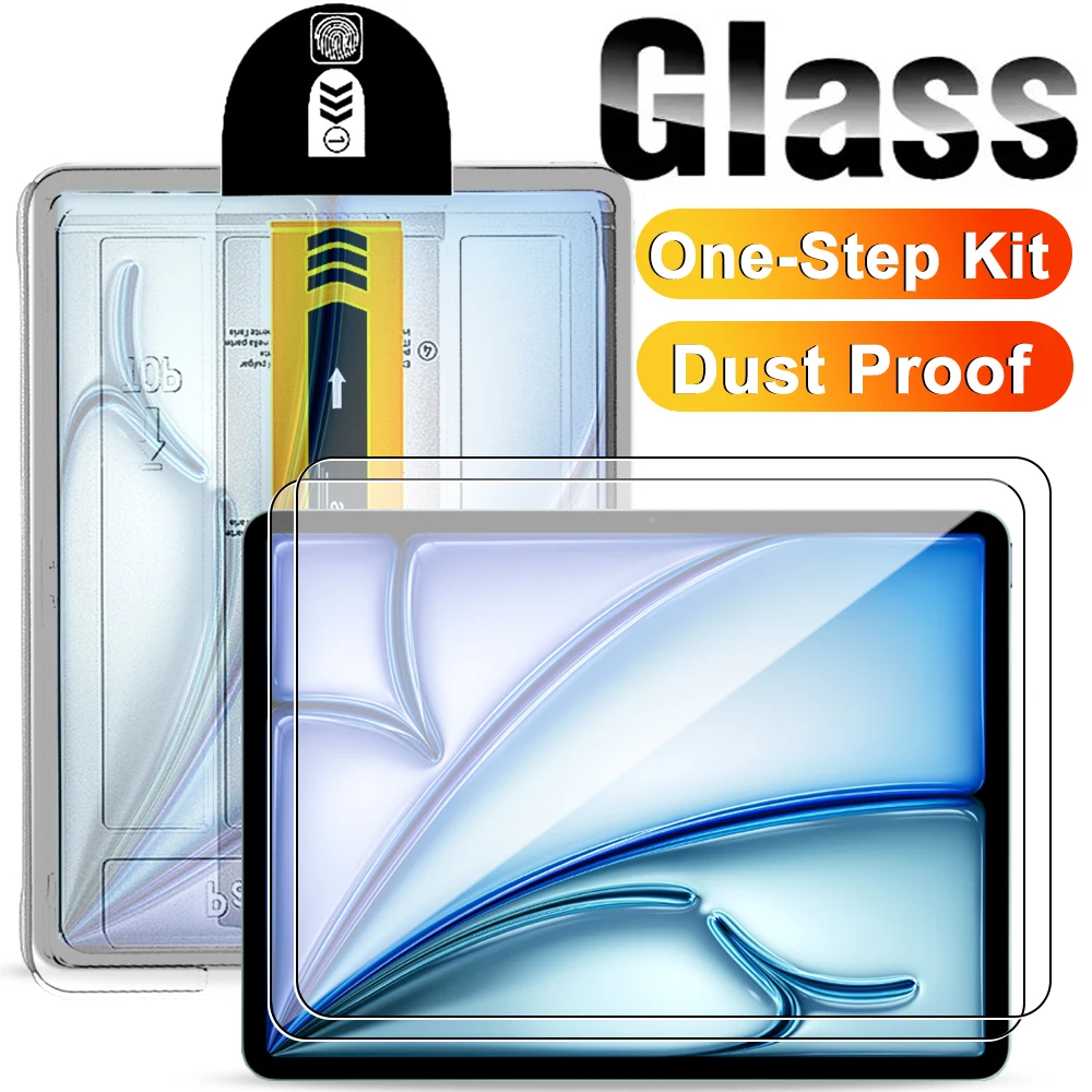 2/1PCS Easy To Install Tempered Glass Screen Protectors for IPad Air6 ...