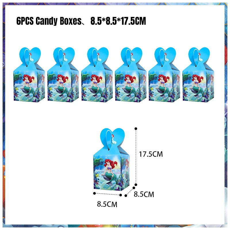 Suministros de decoración para fiesta de cumpleaños de La Sirenita de Disney, plato de papel ...