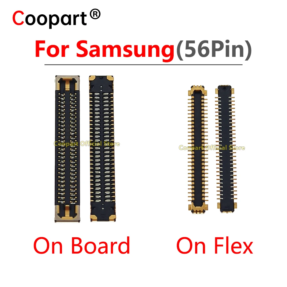 56pin Lcd Display Screen Flex FPC Connector On Motherboard For Samsung ...