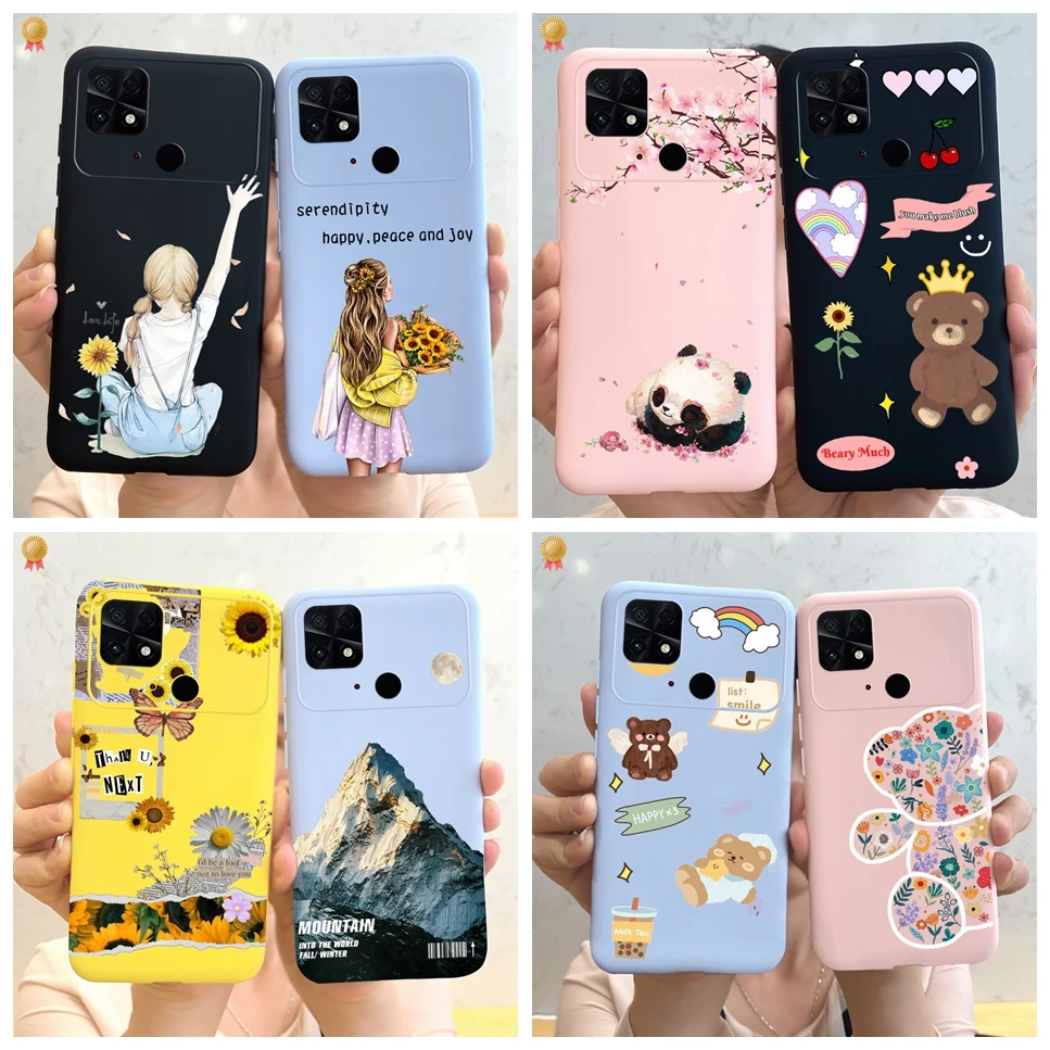 For-Xiaomi-Poco-C40-C-40-Cases-Cute-Cartoon-Silicone-Back-Cover-For ...