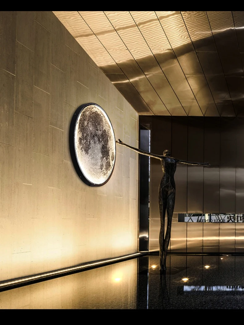 LunarAura - Creative Universe Moon LED Wall Lamp - Lampas