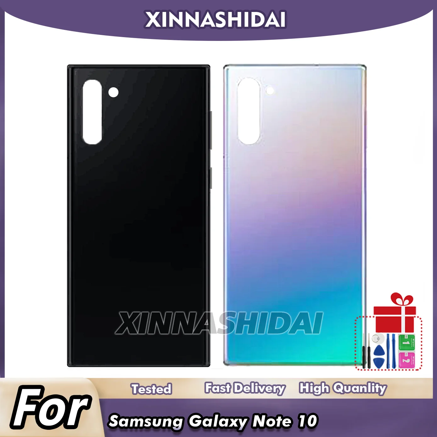 For-Samsung-Galaxy-Note10-N970F-N975F-Battery-Back-Cover-3D-Glass-Panel ...