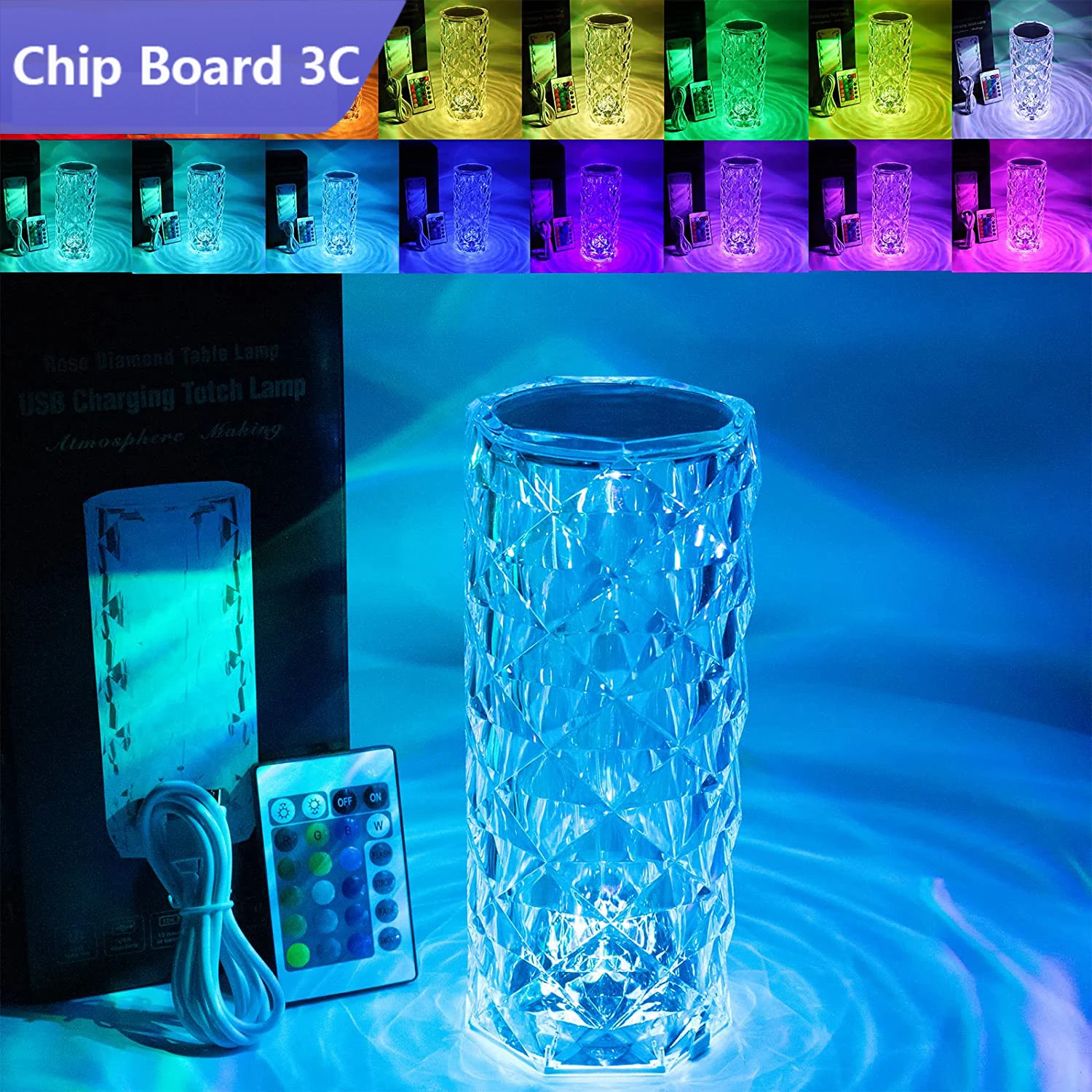 16-Colors-Crystal-Rose-Table-Lamp-Romantic-Diamond-Night-Light-USB ...