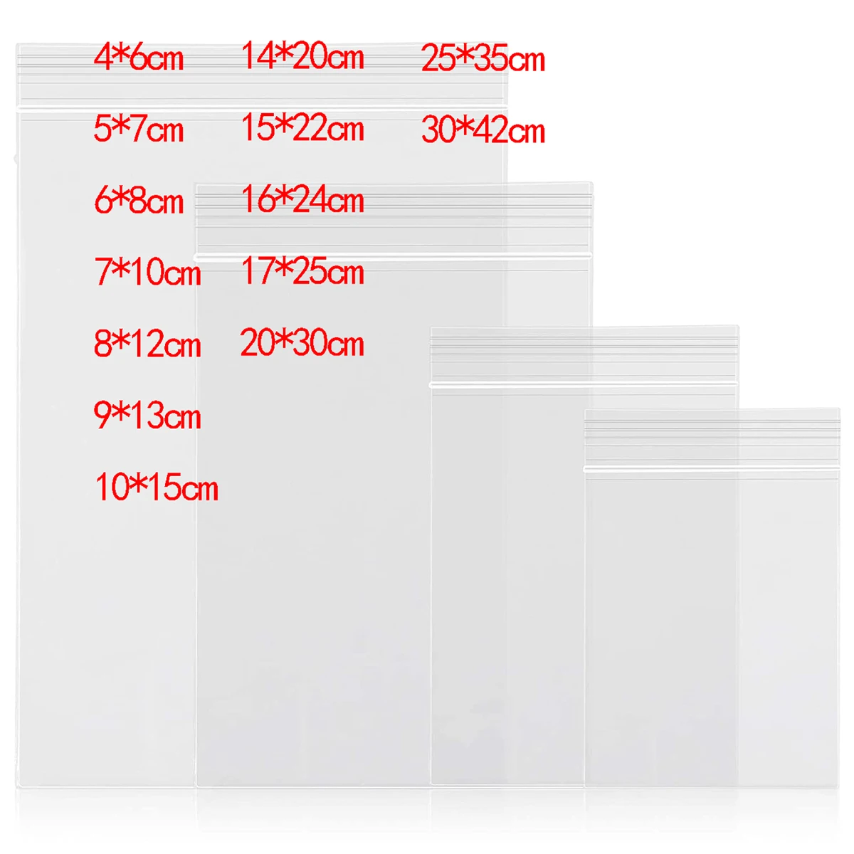 Clear-Zip-Lock-Plastic-Bags-Small-Food-Packaging-Ziplock-Storage-Bags ...