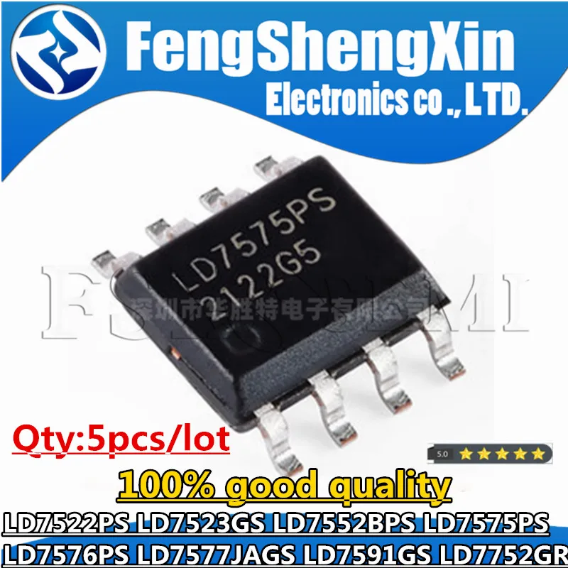 5pcs-LD7575PS-LD7575-SOP-LD7575BGS-SOP-8-LD7576PS-LD7576-LD7752BGR ...
