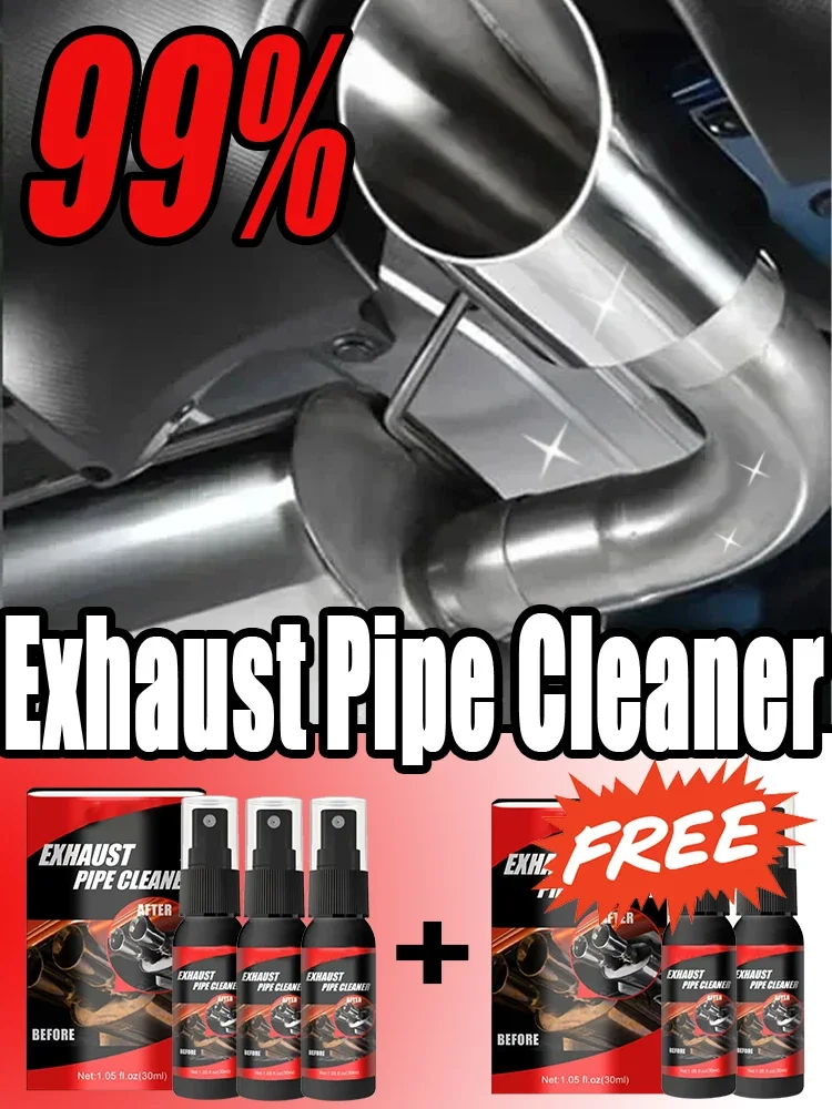 Car Exhaust Pipe Cleaner Spray Kit Multi-Purpose Metal Pipe Derusting ...