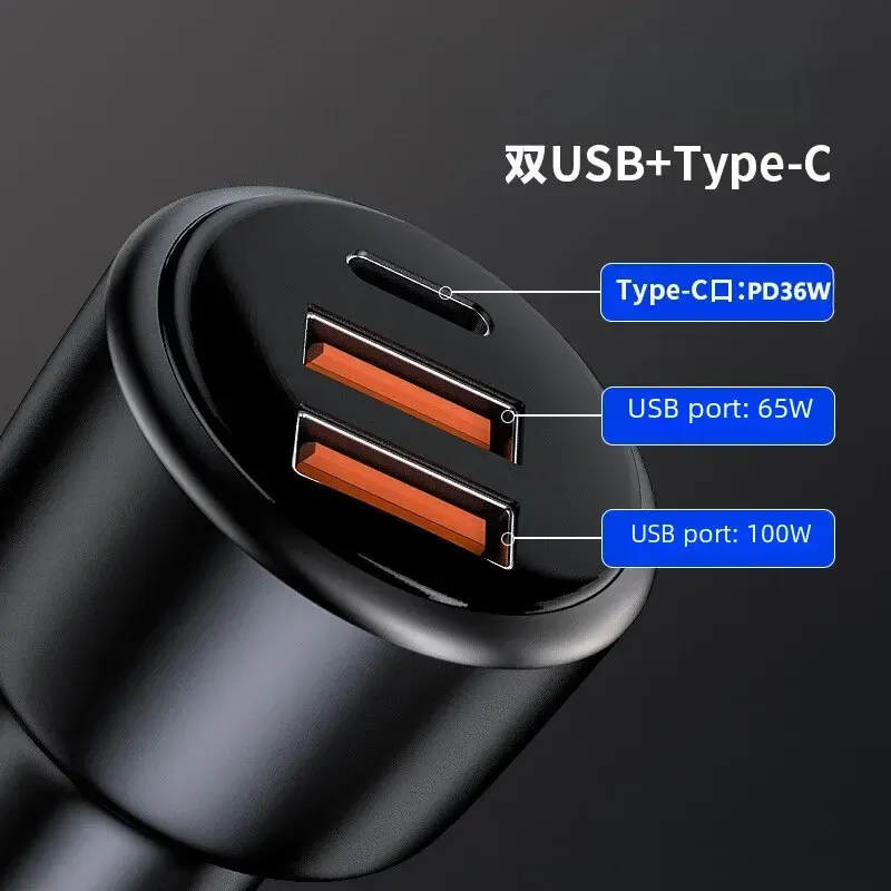 New-Pd3-0-Fast-Charging-Multifunctional-Car-Charger-65w-Flash-Charge ...