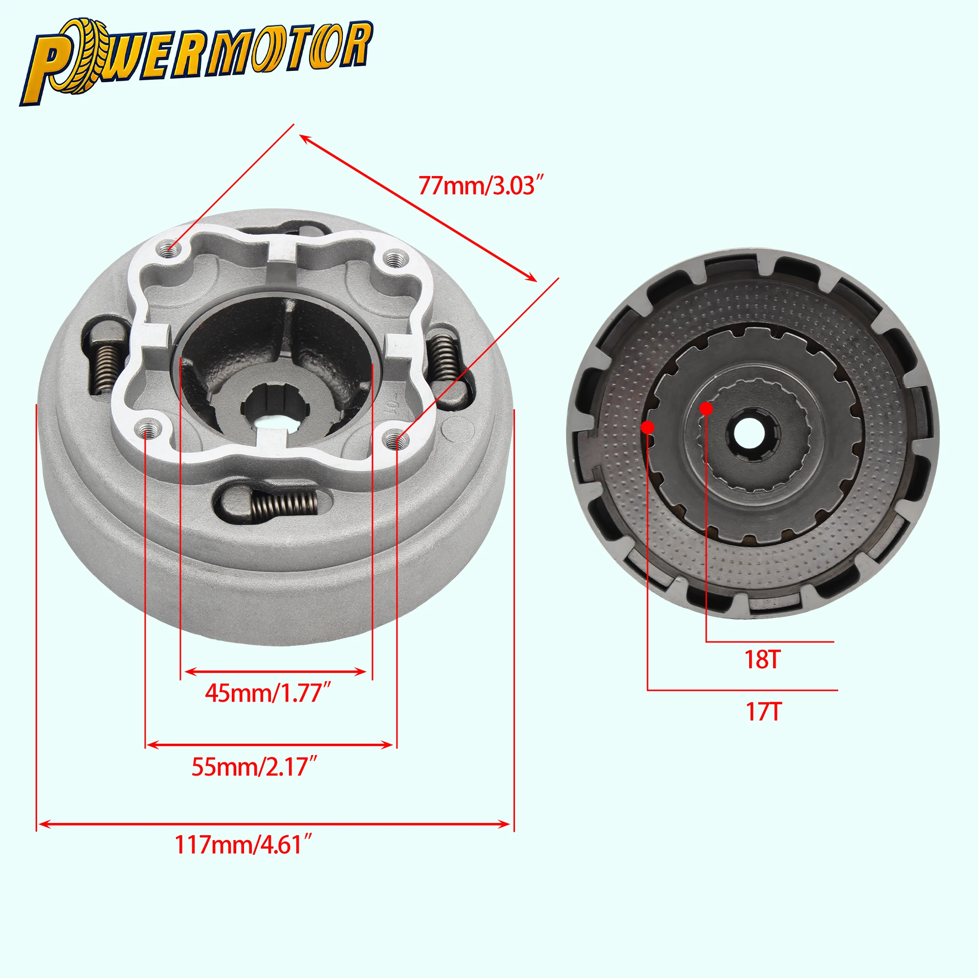 LF125 Complete Manual Clutch Assembly Set For Lifan 125 125cc 52.4mm ...