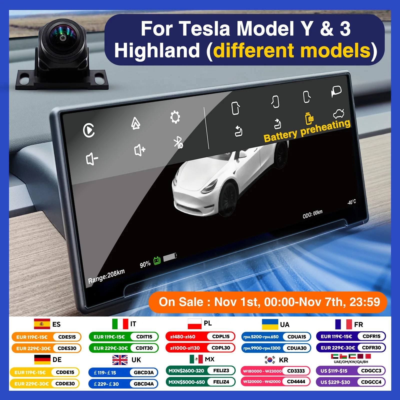 Model-3-Hud-for-Tesla-Model-Y-Heads-Up-Display-Highland-Instrument ...