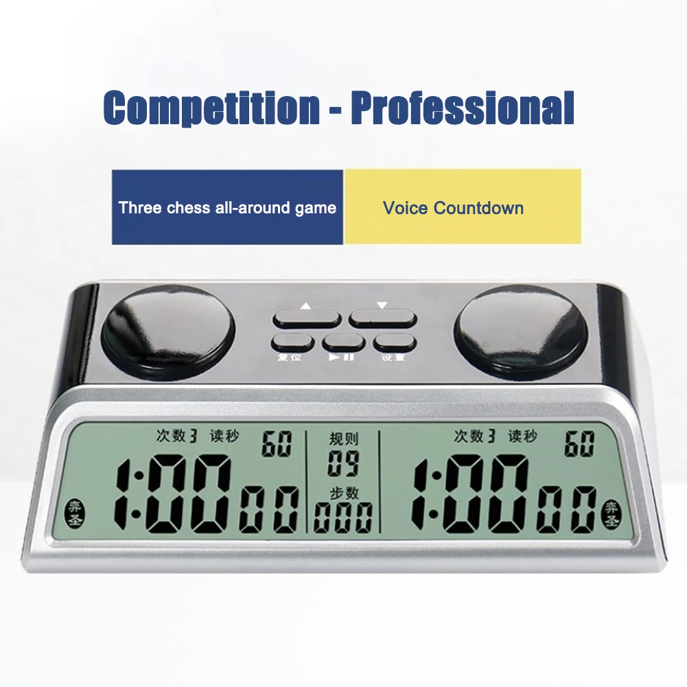 Leap Chess Clock Multifuctional Portable Digital Board Competition Count Up Down Games Clock ...