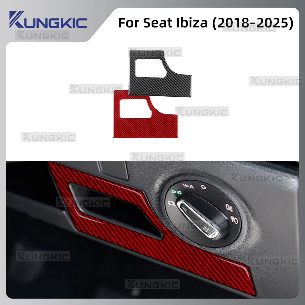 Real Soft Carbon Fiber Sticker For Seat Ibiza 6F 2018 2019 2020 2021 ...