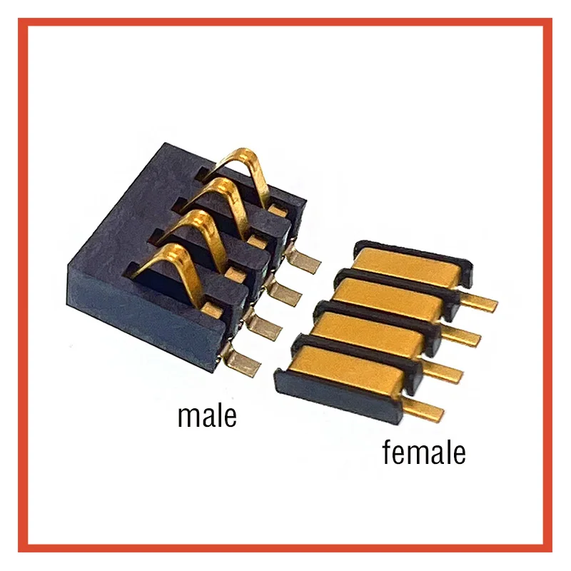 10PCS-LOT-4Pin-male-female-battery-connector-mobile-phone-battery ...