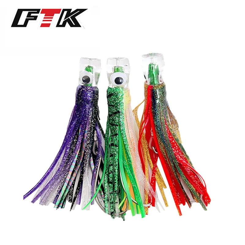 FTK-Saltwater-Rigged-Marlin-Lures-Tuna-Kingfish-Big-Game-Octopus-Skirt ...