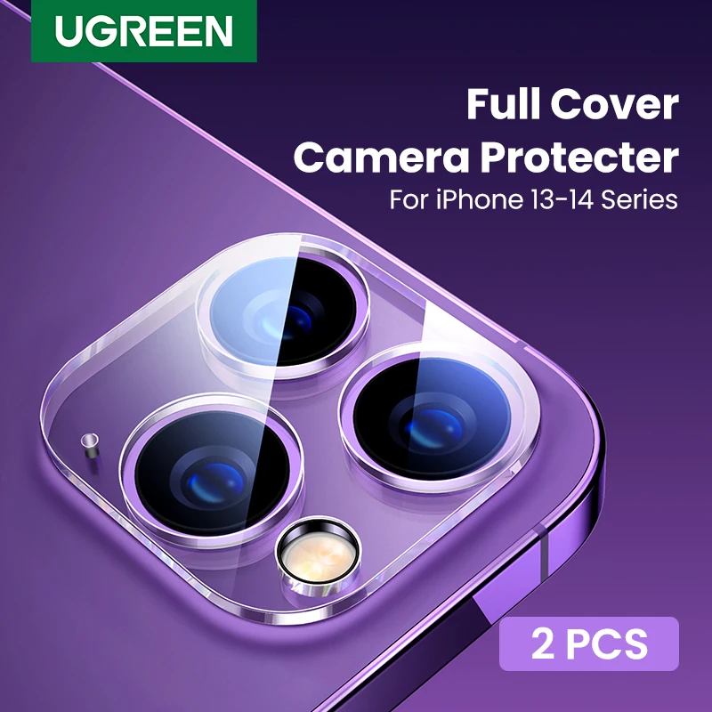 UGREEN 2PCS Camera Lens Protector for iPhone 14 Pro Max Full Lens Glass ...