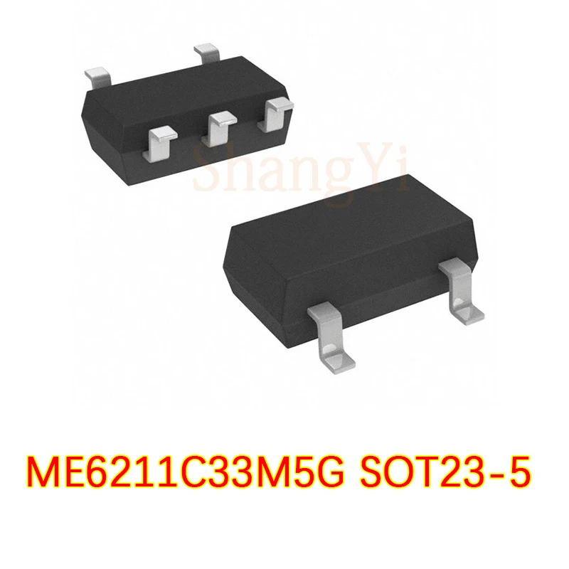 50 Pçs/lote ME6211C33M5G ME6211-3.3V Regulador linear baixa evasão SOT23-5