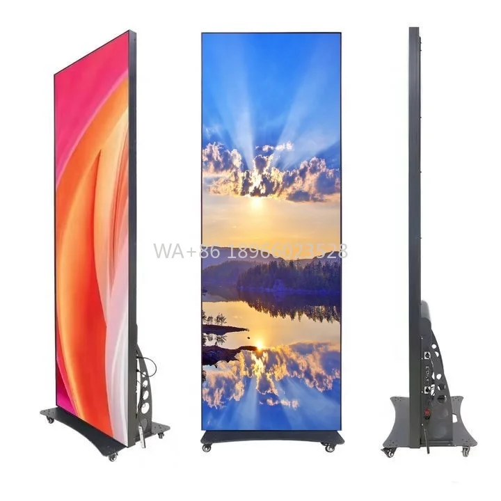 960*1920mm Digital Poster Led Screen Indoor Led Display P3 4g Wifi Usb ...
