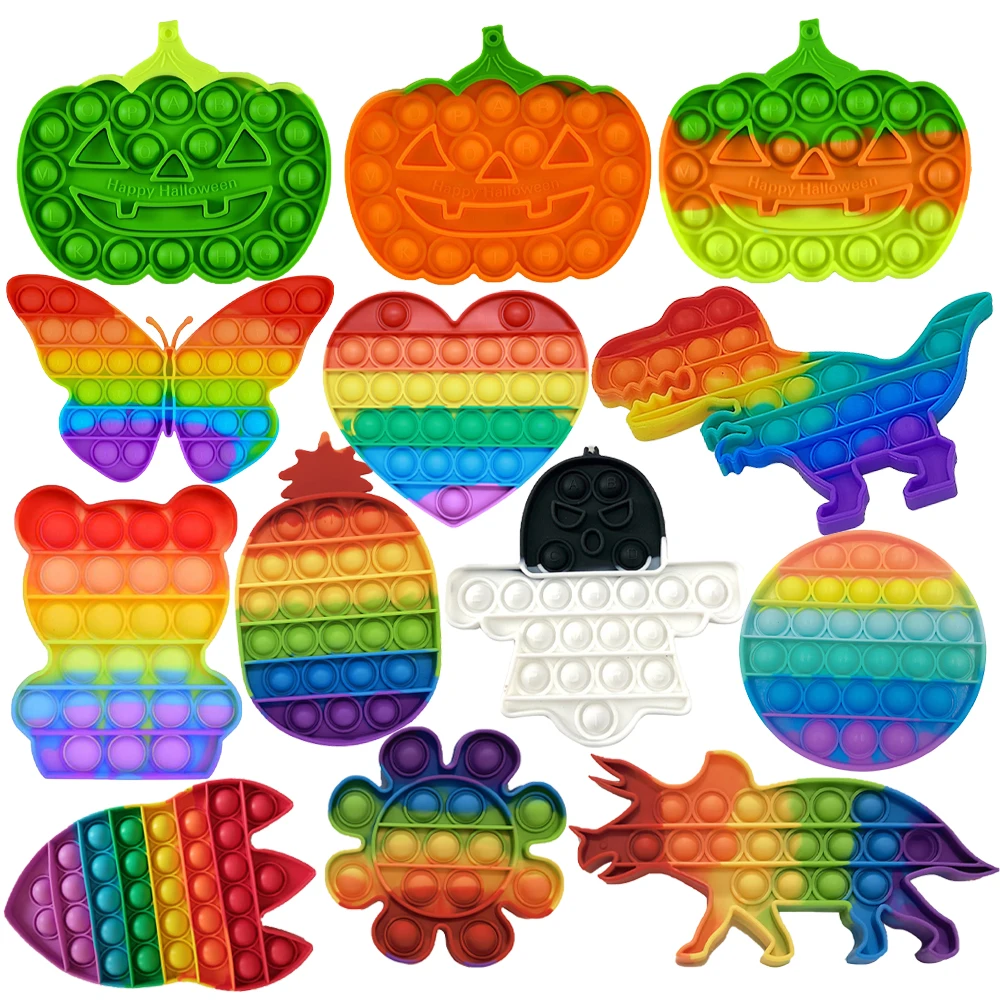 Silicone-Rubber-Anti-Anxiety-Stress-Relief-Push-Pop-Bubble-Rainbow ...