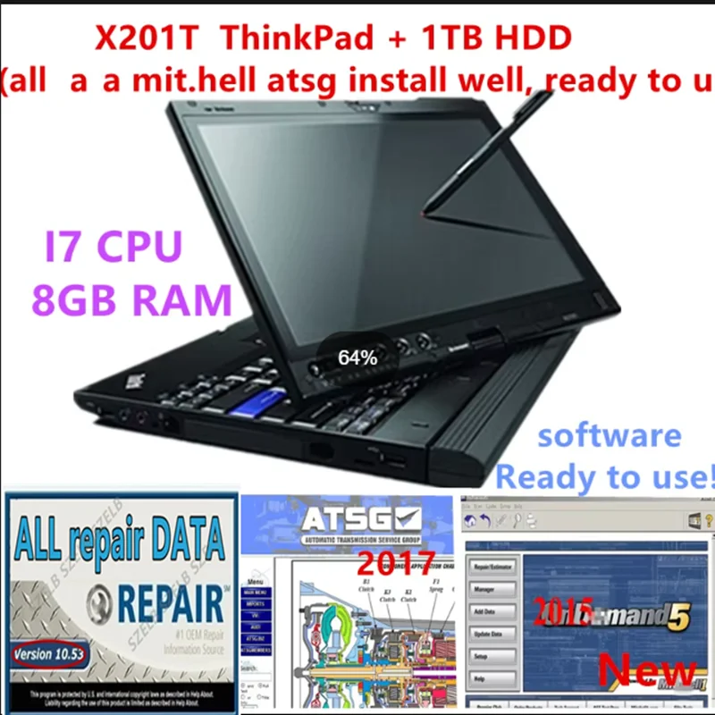 2025 For Lenovo ThinkPad X201T i7CPU 8GB Ram Laptop +1tb hdd with ...