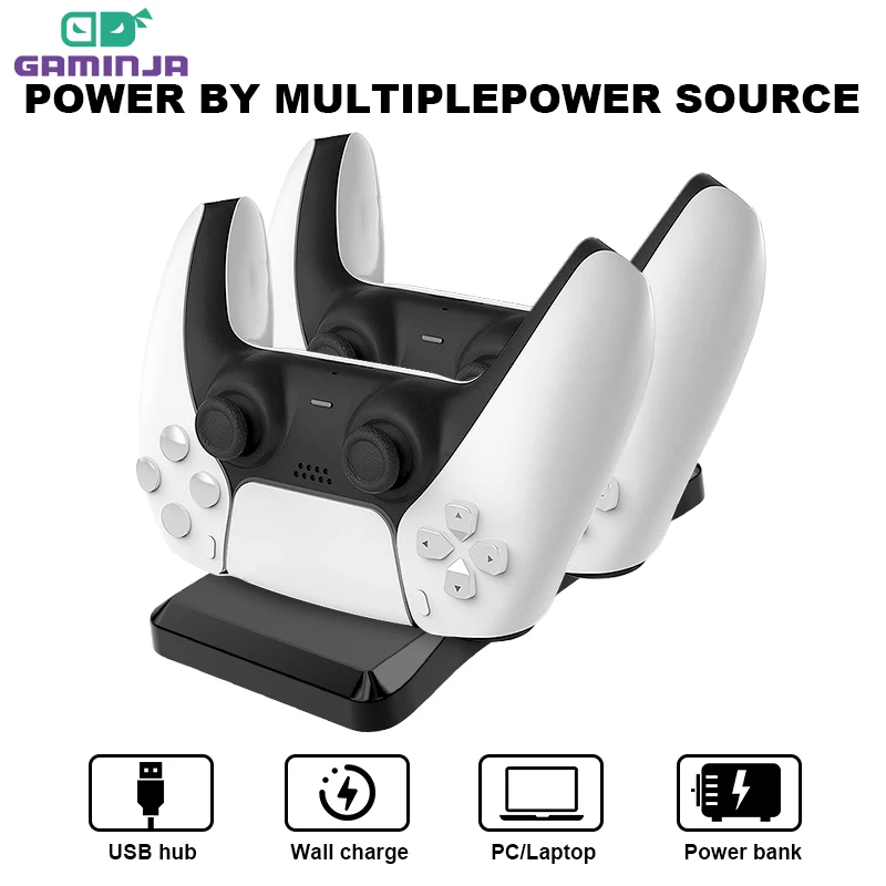 GAMINJA-Dual-Controller-Charging-Stand-For-Playstation-5-Controller ...