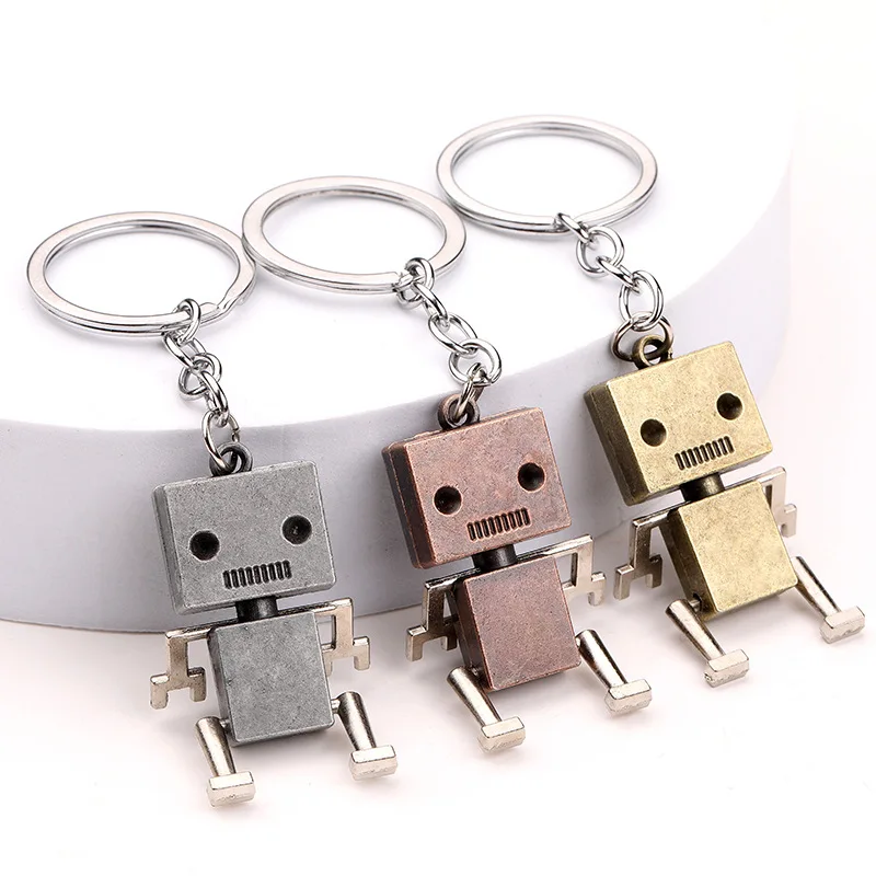 1pc-Cute-Movable-Metal-Robot-Key-Chain-Key-Ring-Men-Women-Bag-Ornaments ...