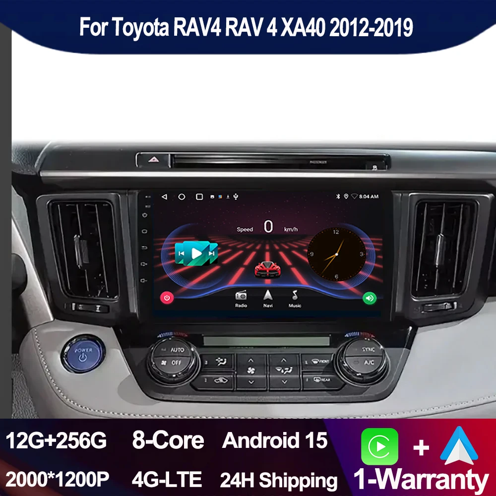 Android 15 Carplay Android Auto pour Toyota RAV4 RAV 4 XA40 2012-2019 ...