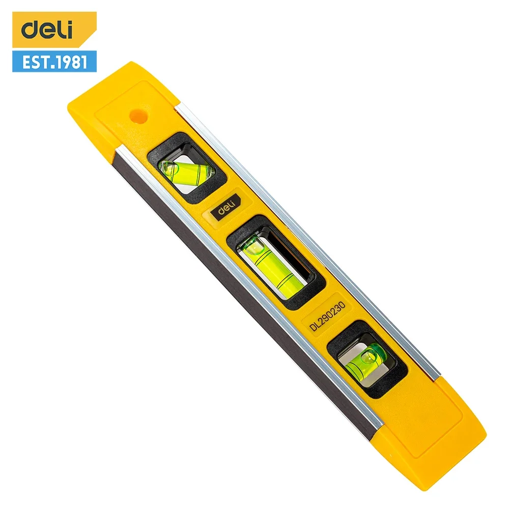 Deli-1PCS-Level-Ruler-High-Precision-3-Bubble-Level-Meter-Mini ...