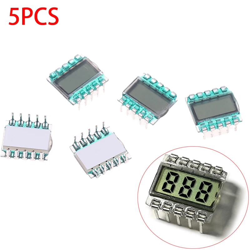 5PCS-10PIN-TN-Positive-3-Digits-Segment-LCD-Panel-3-0V-Digital-Tube ...