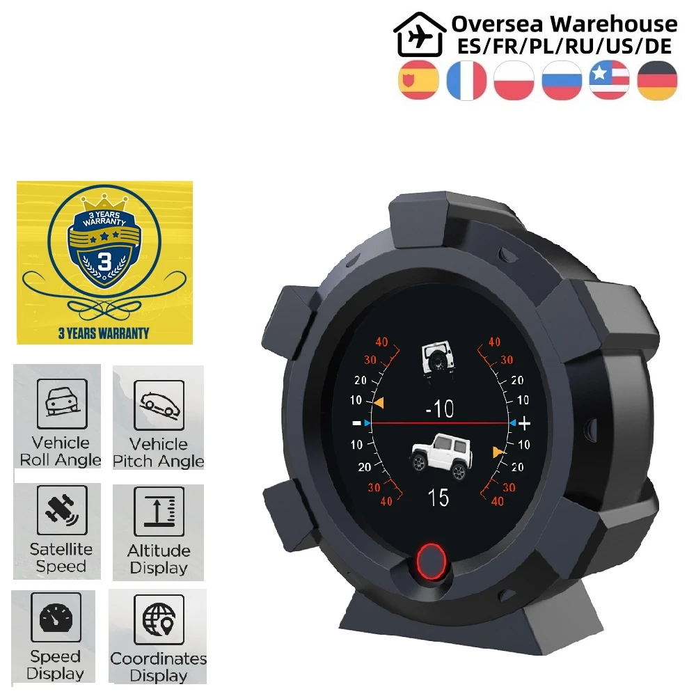 Autool X95 Gps Car Digital Inclinometer Pitch Slope Angle Meter Off ...