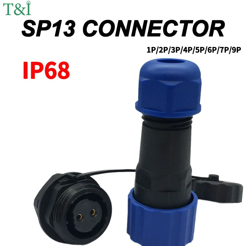 SP13-2pin-3pin-4pin-5pin-6pin-7pin-9pin-Panel-Mount-Waterproof ...