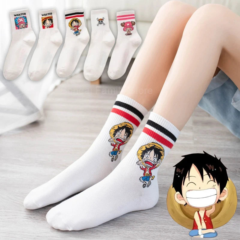 ONE-PIECE-Luffy-Anime-Socks-Cotton-Long-Sock-for-Men-Women-Cosplay ...