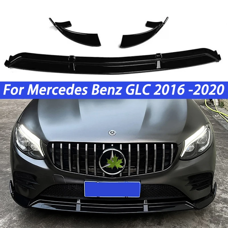 3Pcs Front Bumper Lip Body Kit Spoiler Splitters Diffuser Trim For ...