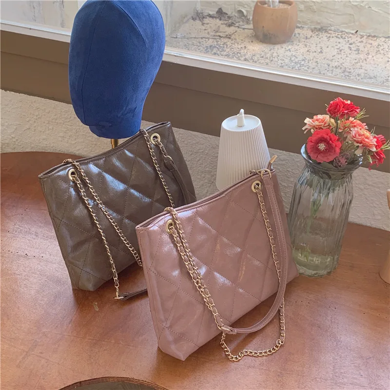 Fashion Large Capacity Crossbody Bag Ringer Chain Shoulder Tote Bags ...