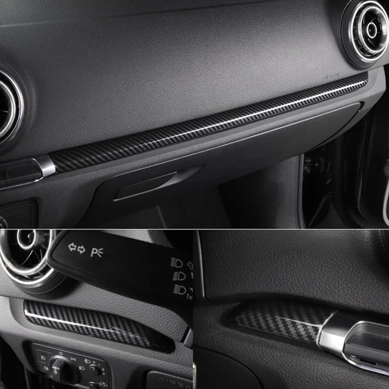 LHD Interior Moldings Center Console Dashboard Trim Strips Decor Cover ...