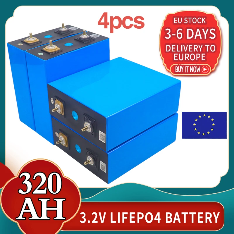 4 stücke 3,2 V 320Ah Lifepo4 Akku Lithium Eisen Phosphat Solarzelle 12V 320Ah Grade EINE Lifepo4 ...