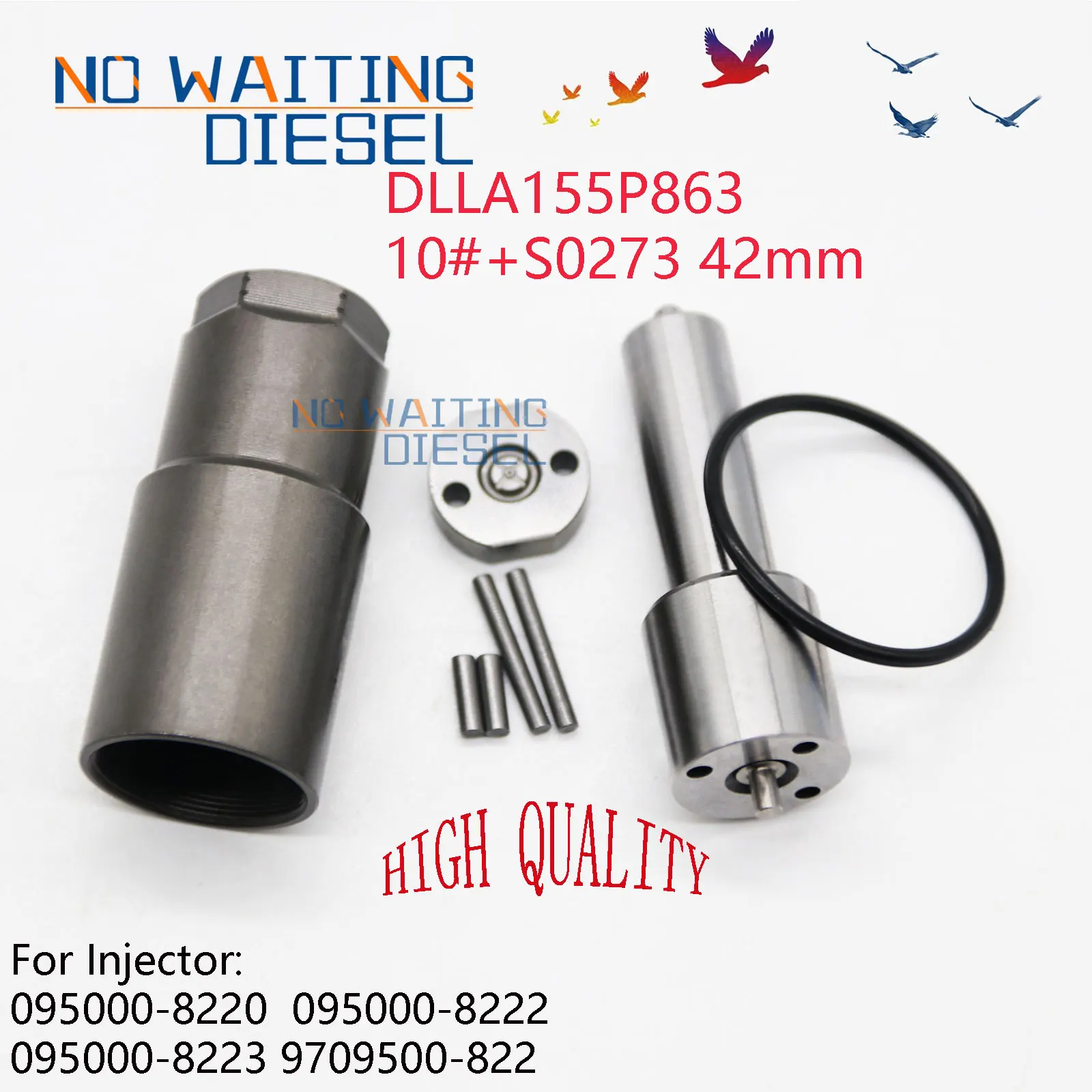 DLLA155P863-Nozzle-Valve-10-S0273-42mm-Repair-Kit-For-Injector-0950008220-0950008222-0950008223 ...