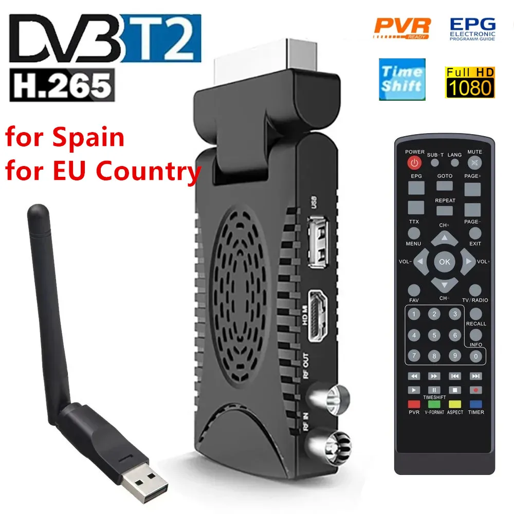 Spain-DVB-T2-H-265-TDT-HD-TV-Receptor-Digital-TV-Receiver-Terrestrial ...