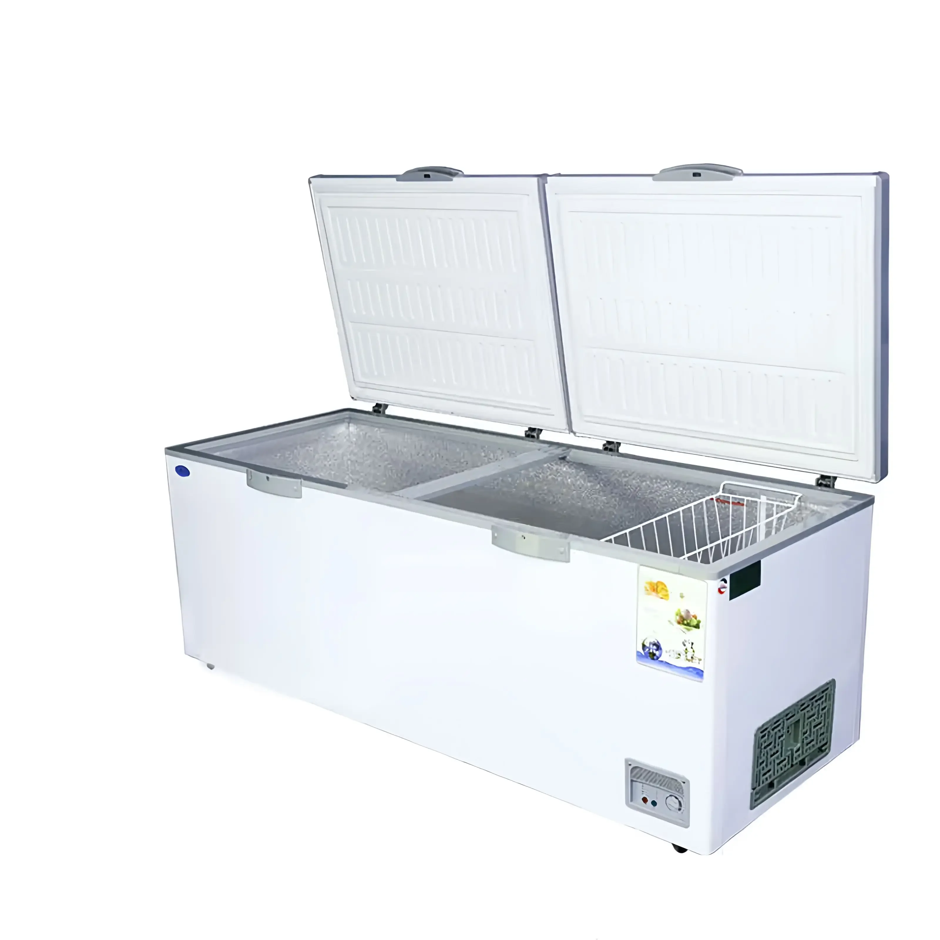 Commercial-Refrigerator-And-Double-top-Door-Cabinet-Deep-Freezer ...