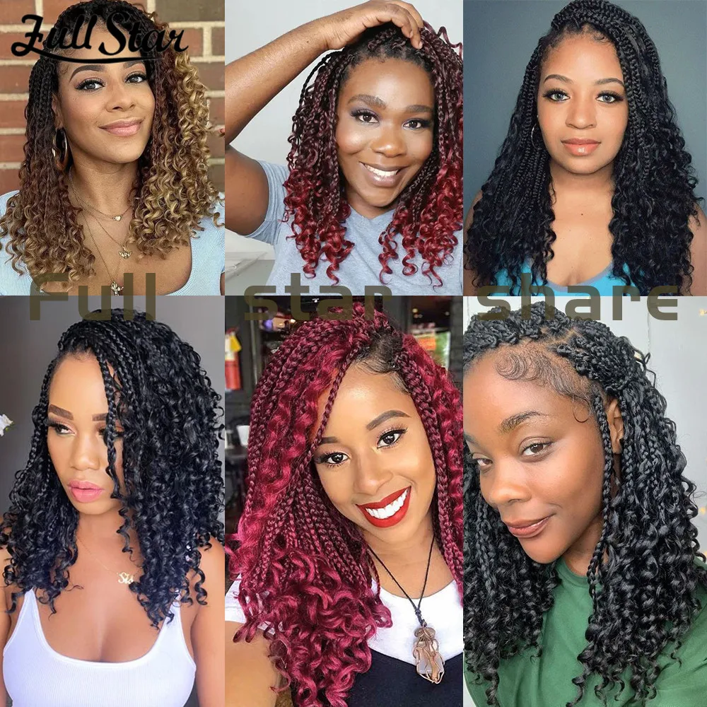 Bohemian Curly Latch Hook Hair