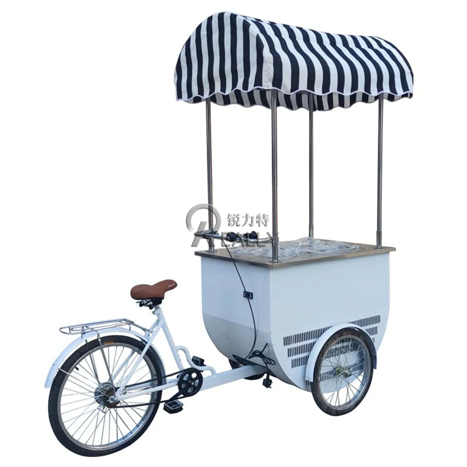 Hot-Selling-Three-Wheeled-Ice-Cream-Cart-Mobile-Drink-Dessert-Frozen ...