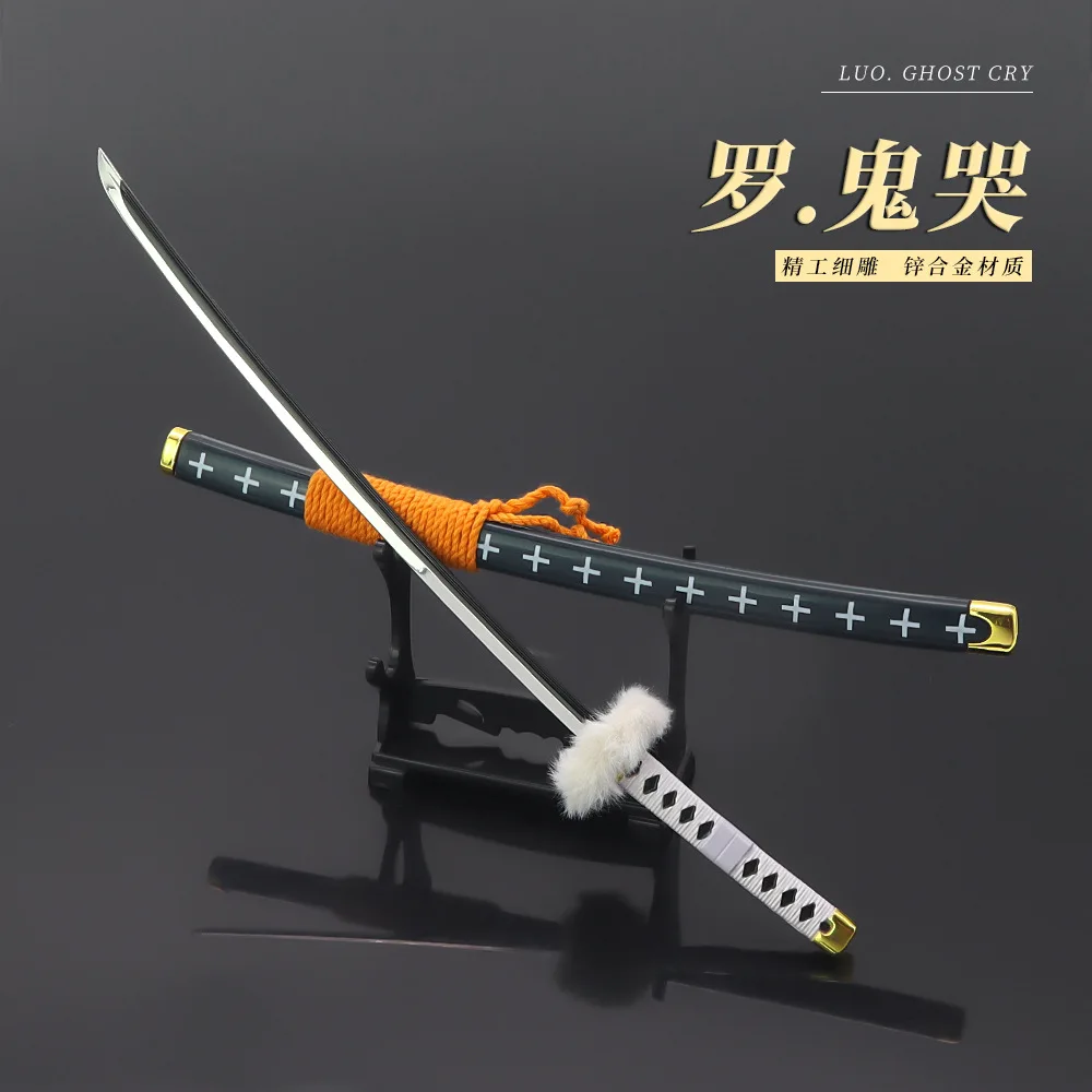 One-Metal-Samurai-Sword-Piece-Anime-Peripheral-Miniature-Weapon-Model ...