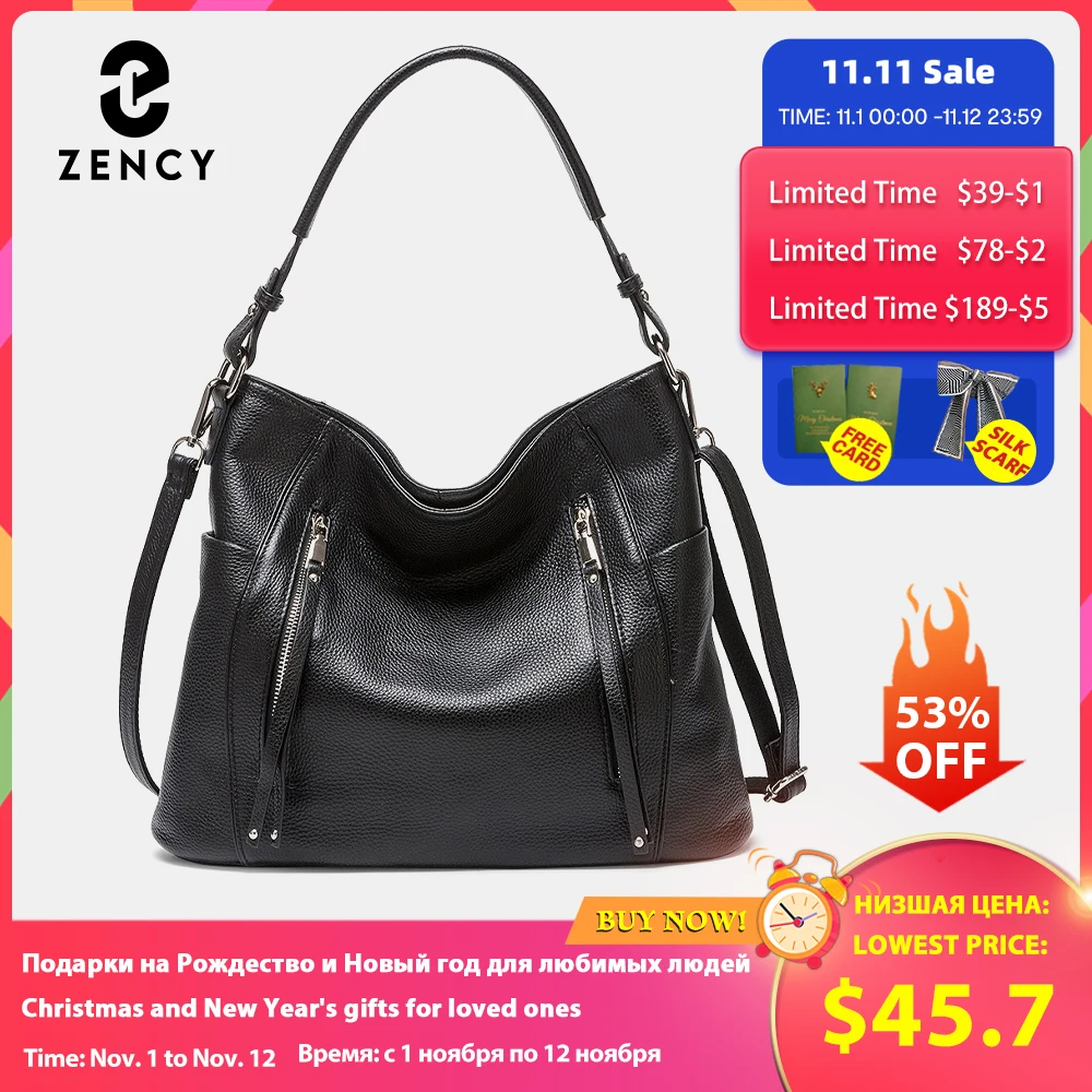 ZENCY New Arrival Daily Handbag Luxury Genuine Leather Bag for Women ...